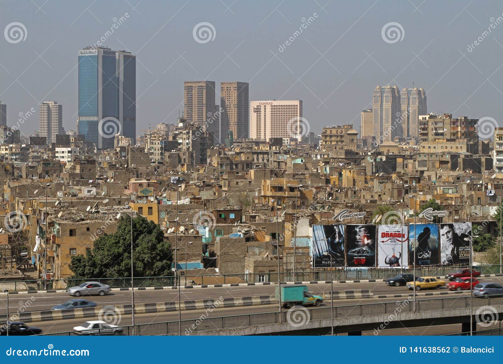 Urban Cairo editorial photography. Image of skyline - 141638562