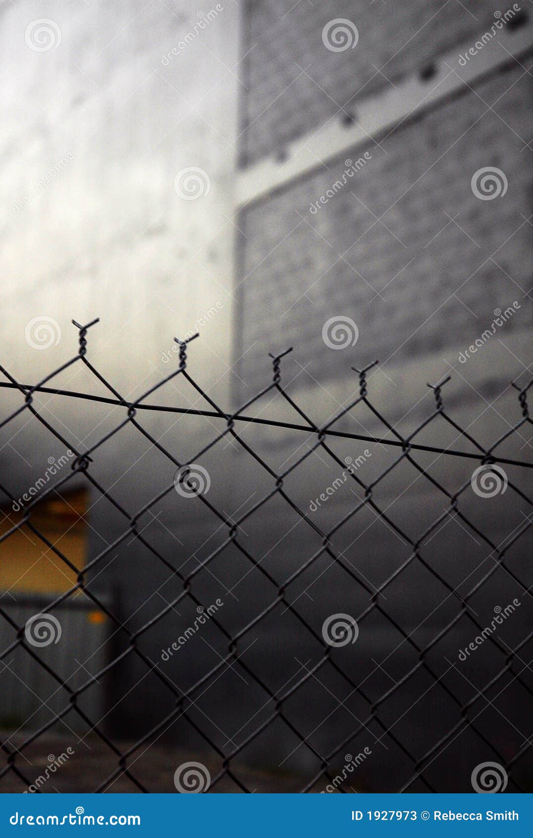 URBAN CHAIN LINK FENCE stock image. Image of urbanized - 1927973