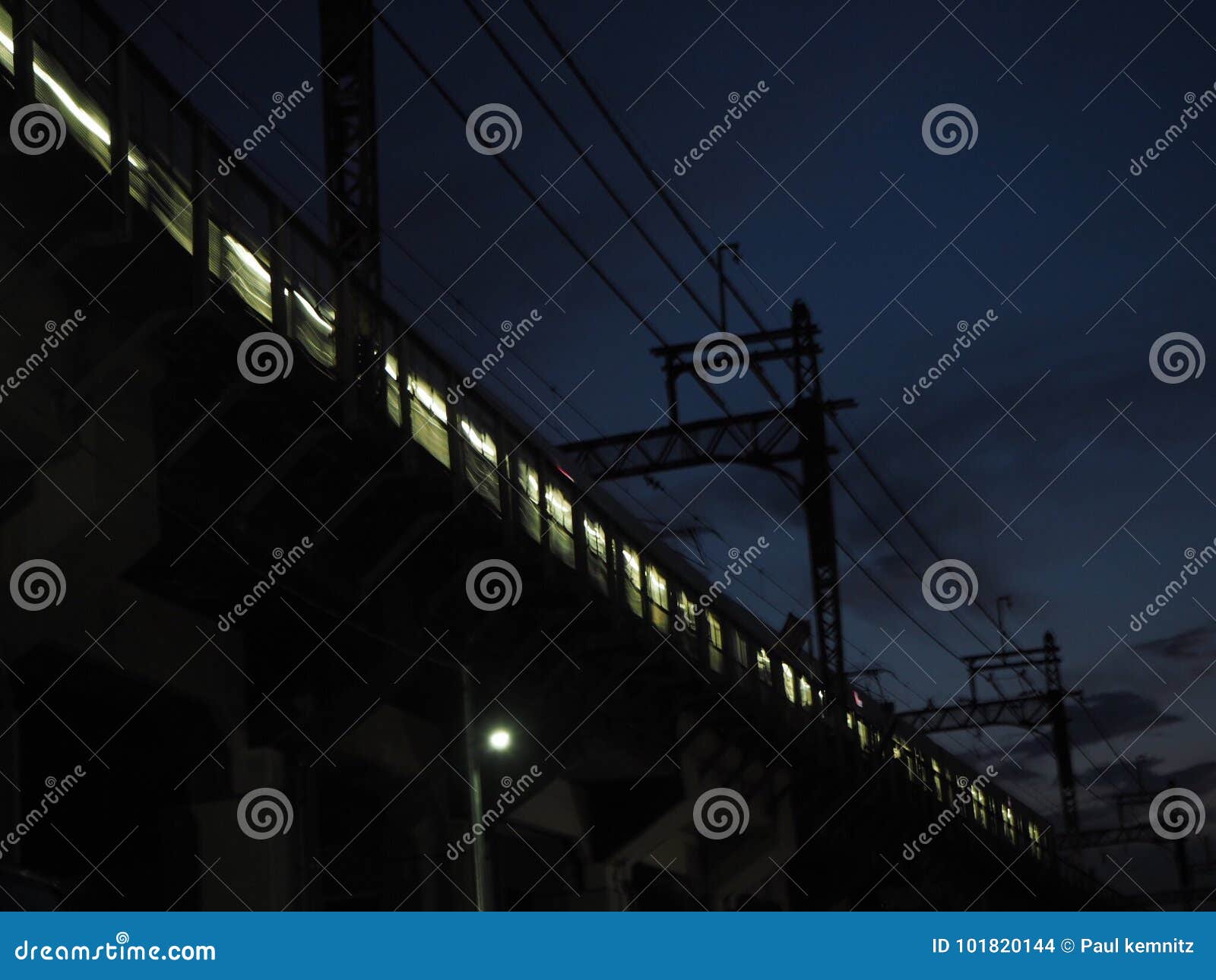 Metro at night stock photo. Image of japan, night, metro - 101820144