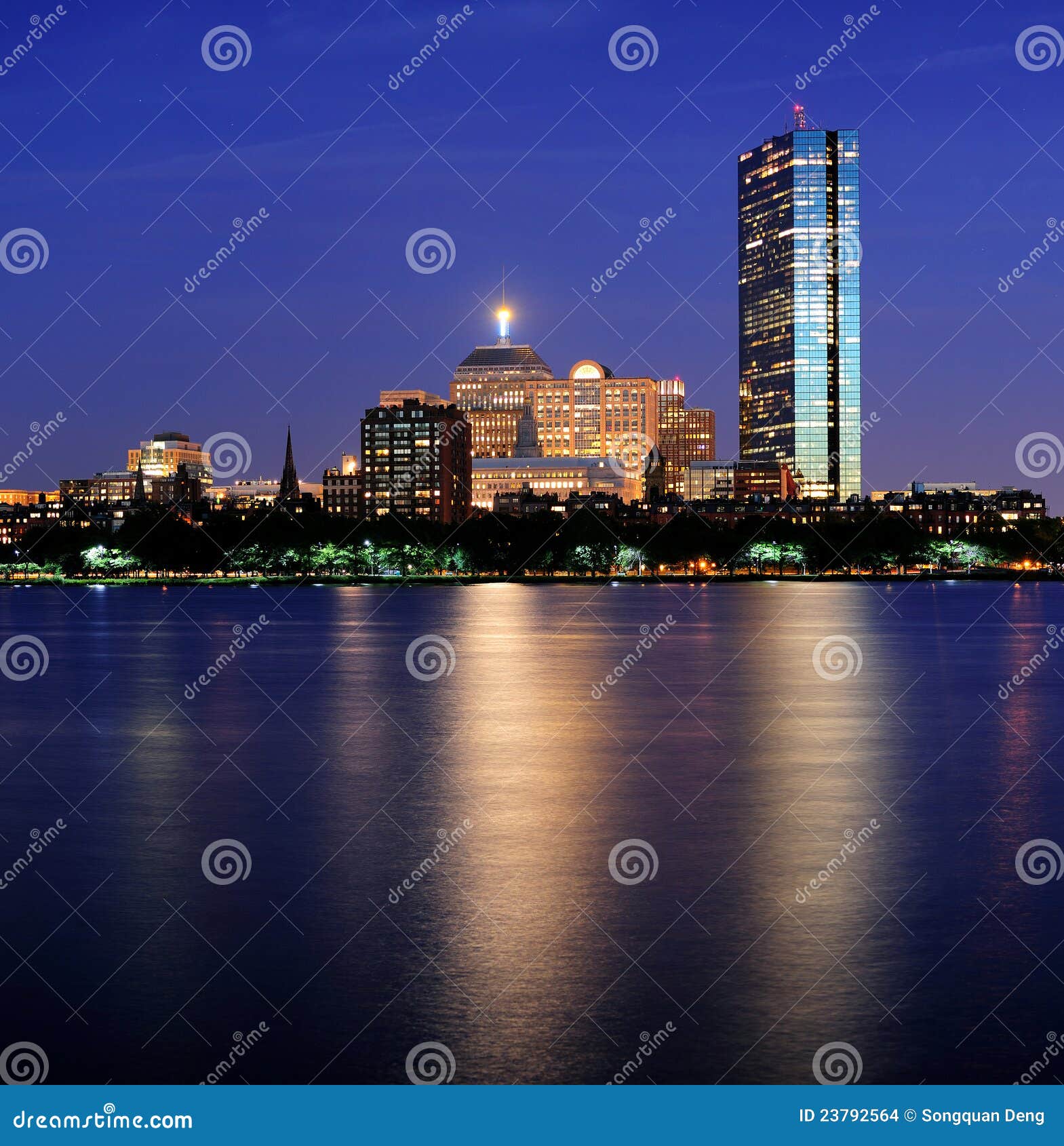 Urban City night scene stock photo. Image of office, building - 23792564