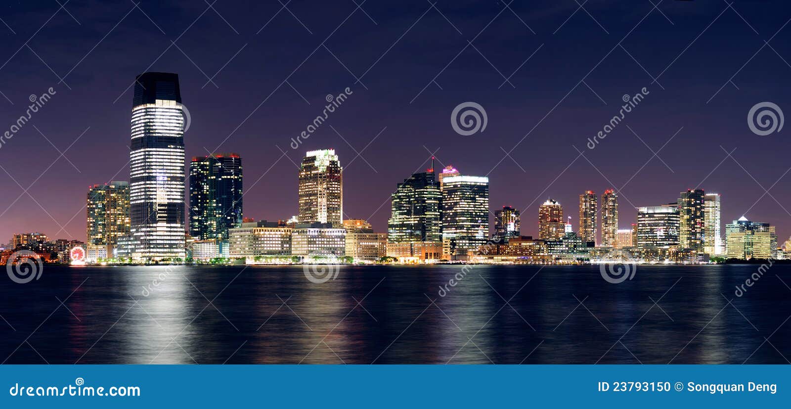 Urban city night scene stock photo. Image of building - 23793150