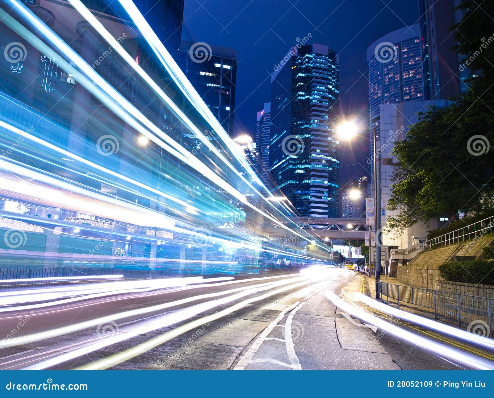 Urban City Traffic at Night Stock Image - Image of buildings ...