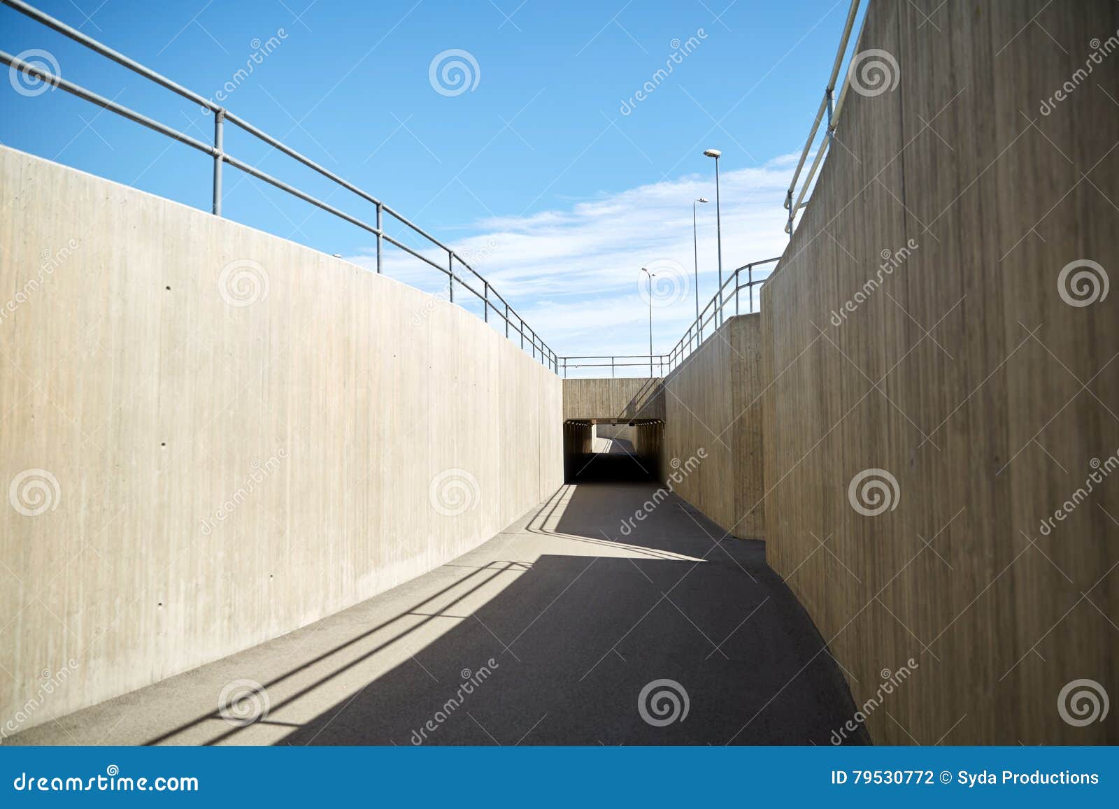 Urban City Tunnel Construction Stock Photo - Image of tunnel, outdoors ...