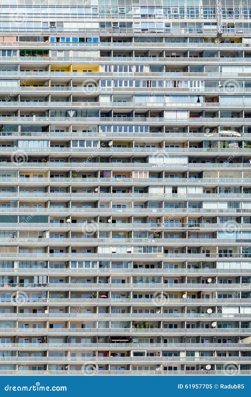 Urban Common Building Facade Stock Image - Image of flats, architecture ...