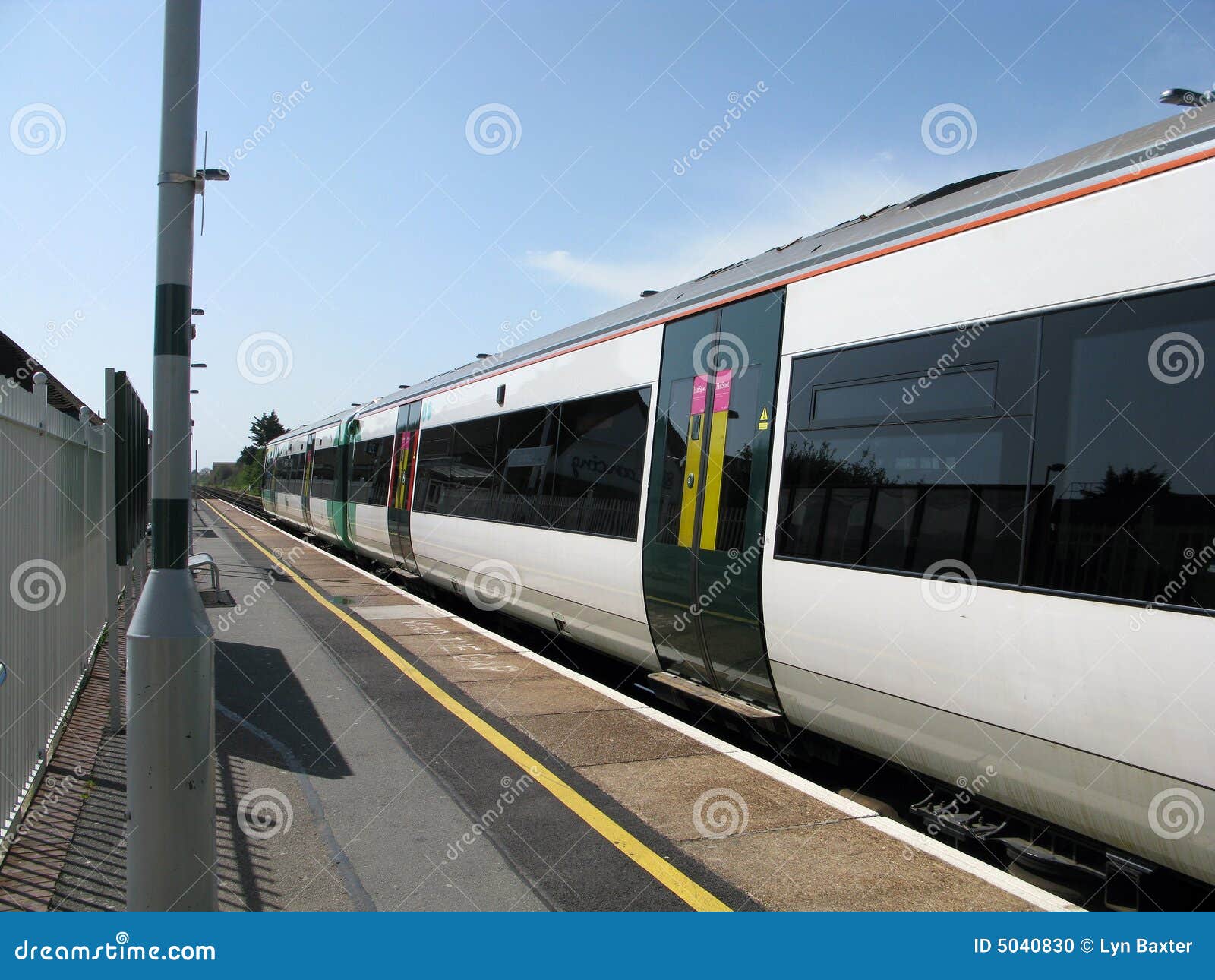 Urban commuter train stock photo. Image of rails, locomotive - 5040830