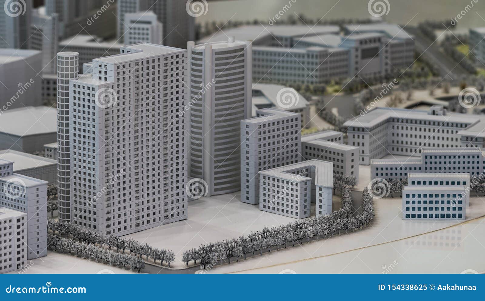City model stock image. Image of modern, planning, model - 154338625