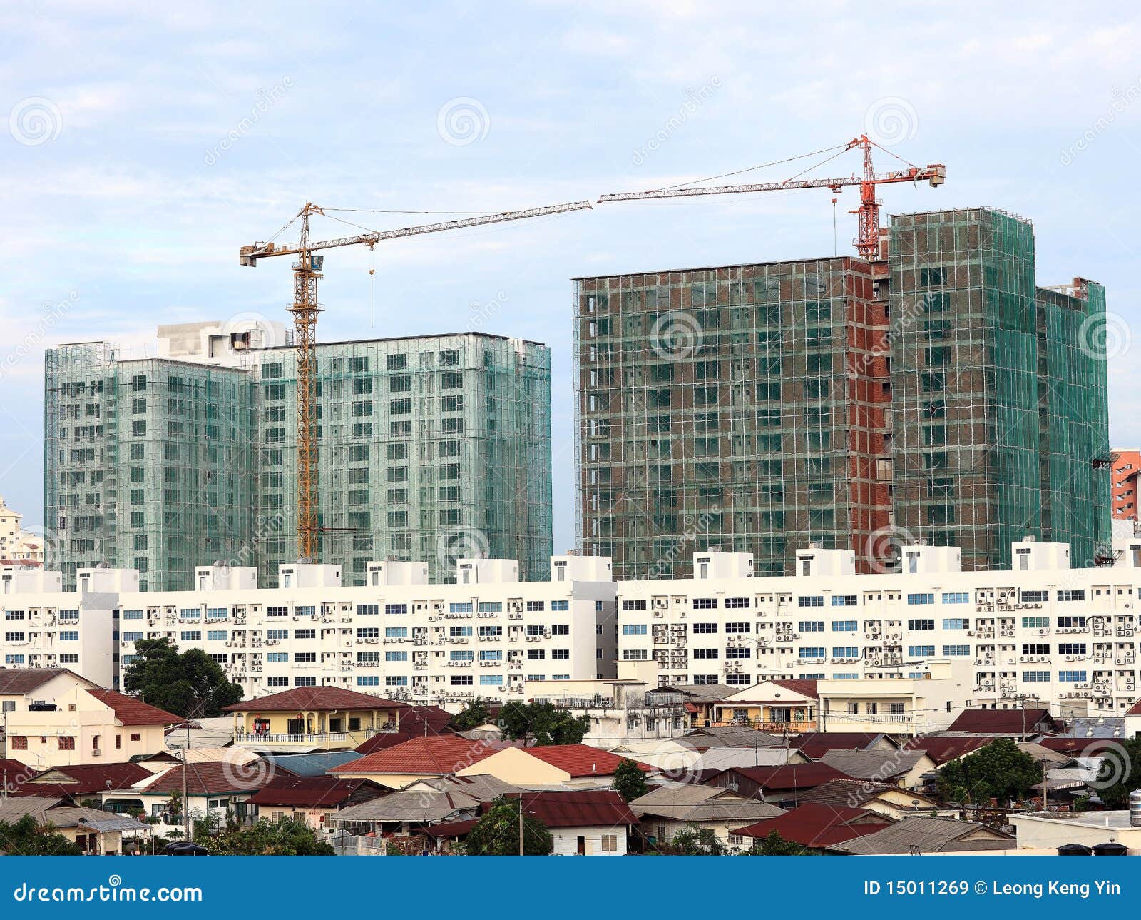 Urban construction site stock image. Image of construction - 15011269