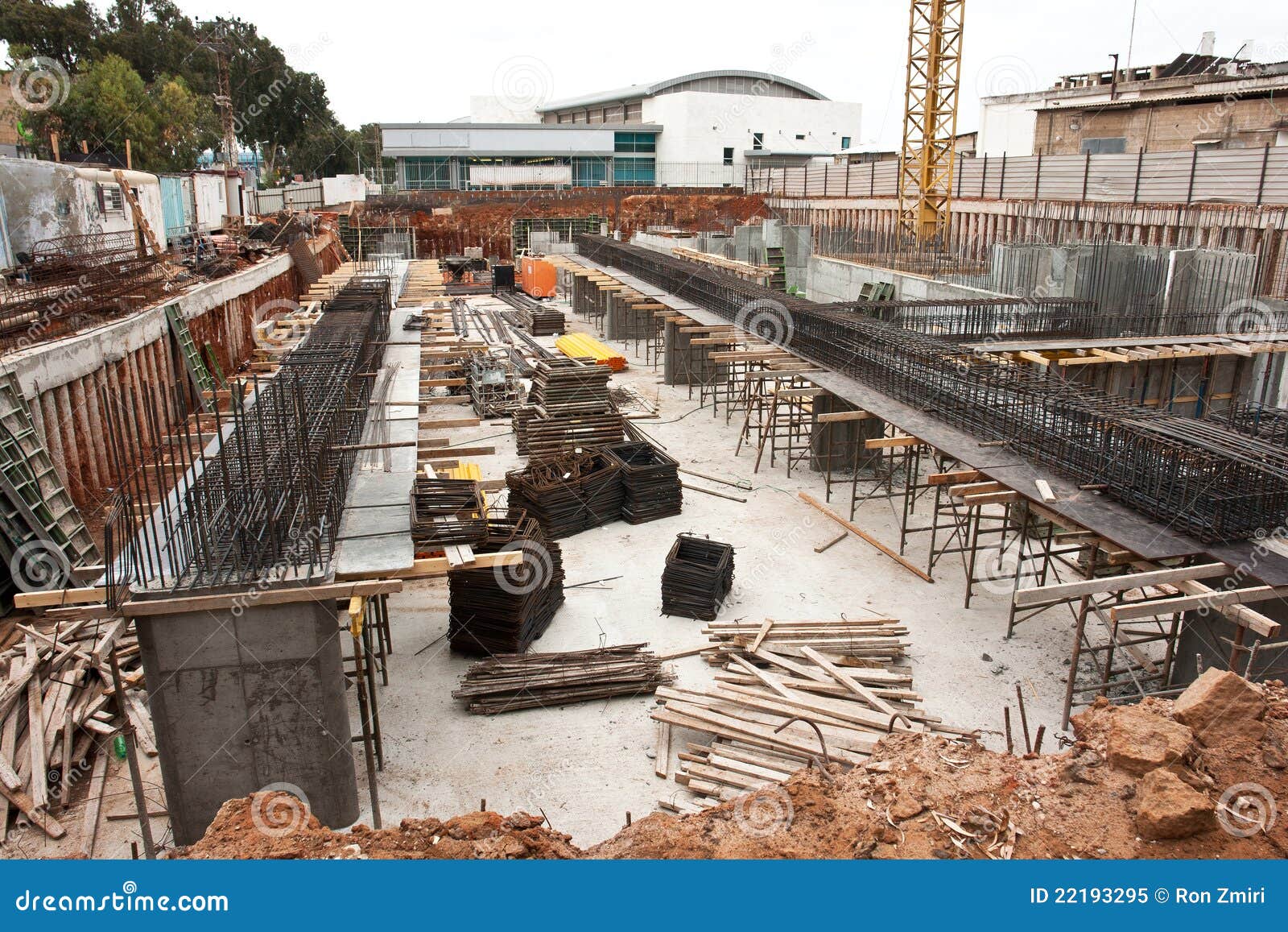 Urban construction site stock image. Image of lift, economy - 22193295