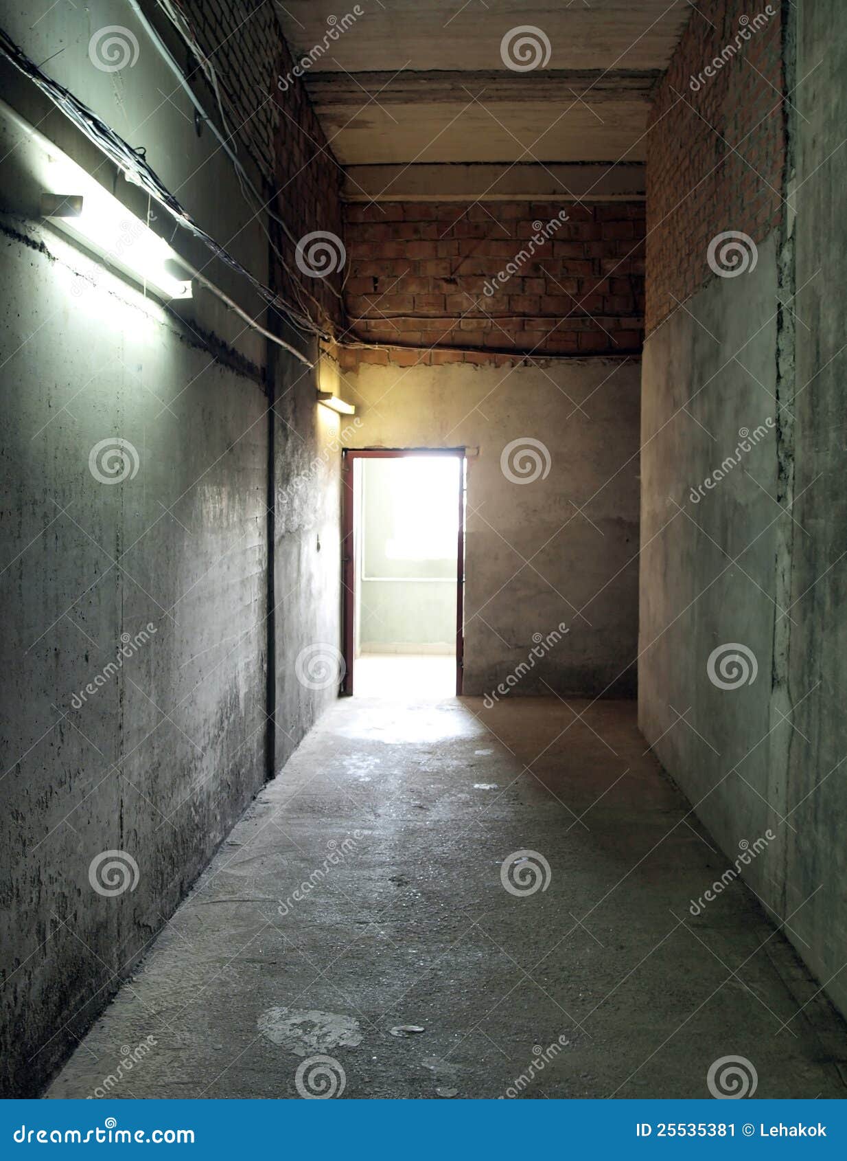Urban corridor stock image. Image of dirty, corridor - 25535381