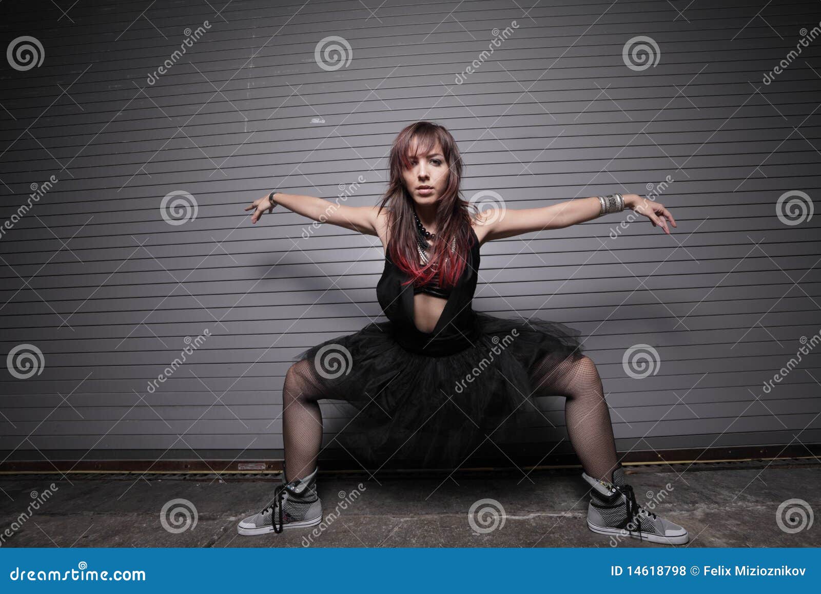 Urban dancer stock photo. Image of night, outdoors, skirt - 14618798