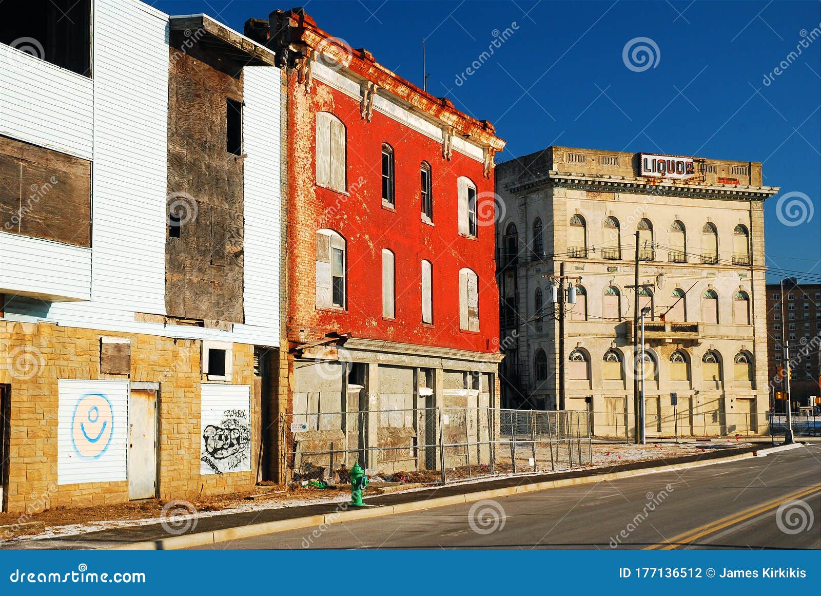 Urban Decay and Abandoned Buildings Editorial Photography - Image of ...