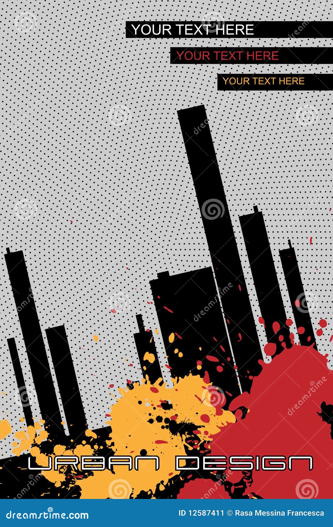 Urban Design Of Infographics Presentation Slides Template Vector ...