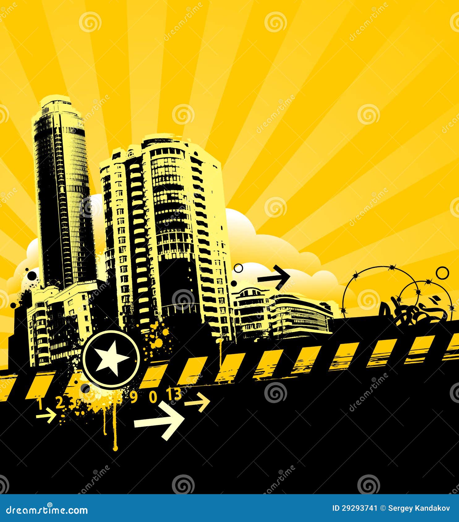 Urban Design Cartoon Vector | CartoonDealer.com #40907449