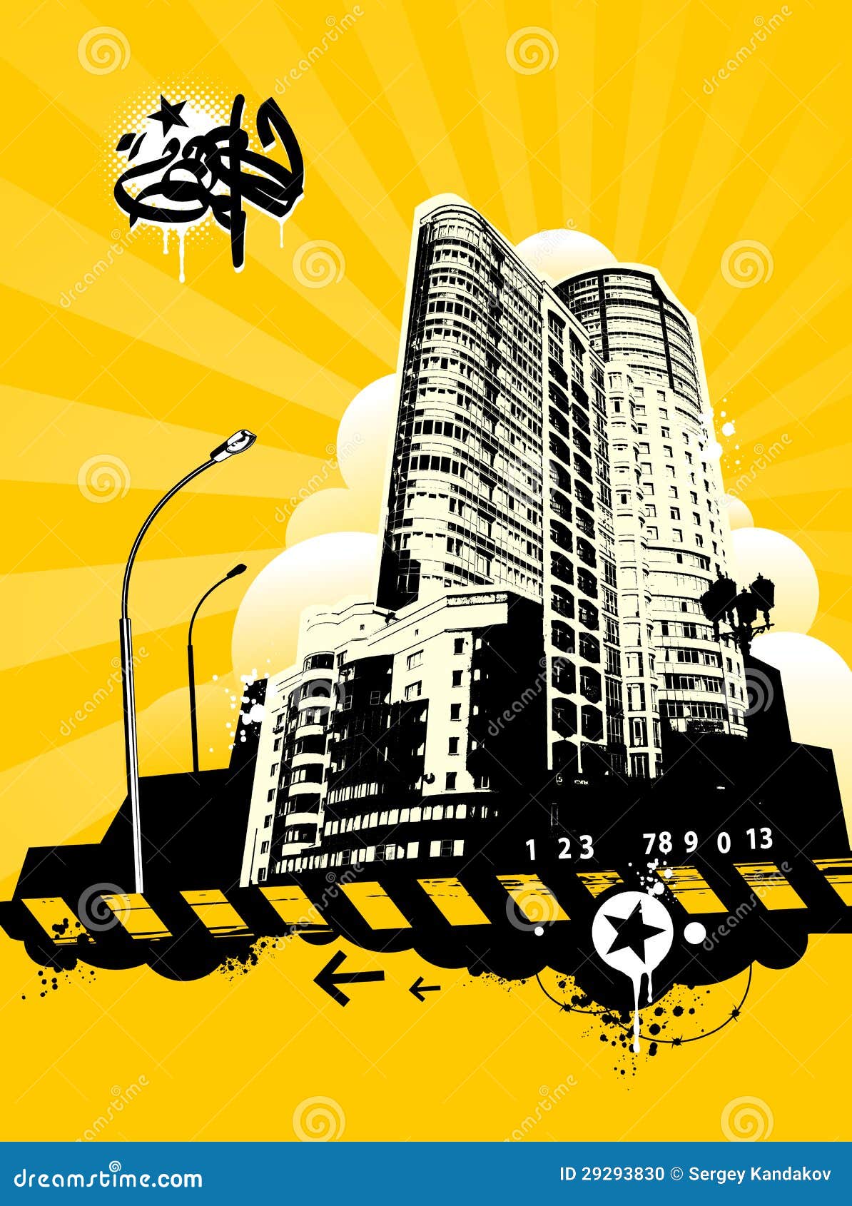 Urban Design Of Infographics Presentation Slides Template Vector ...