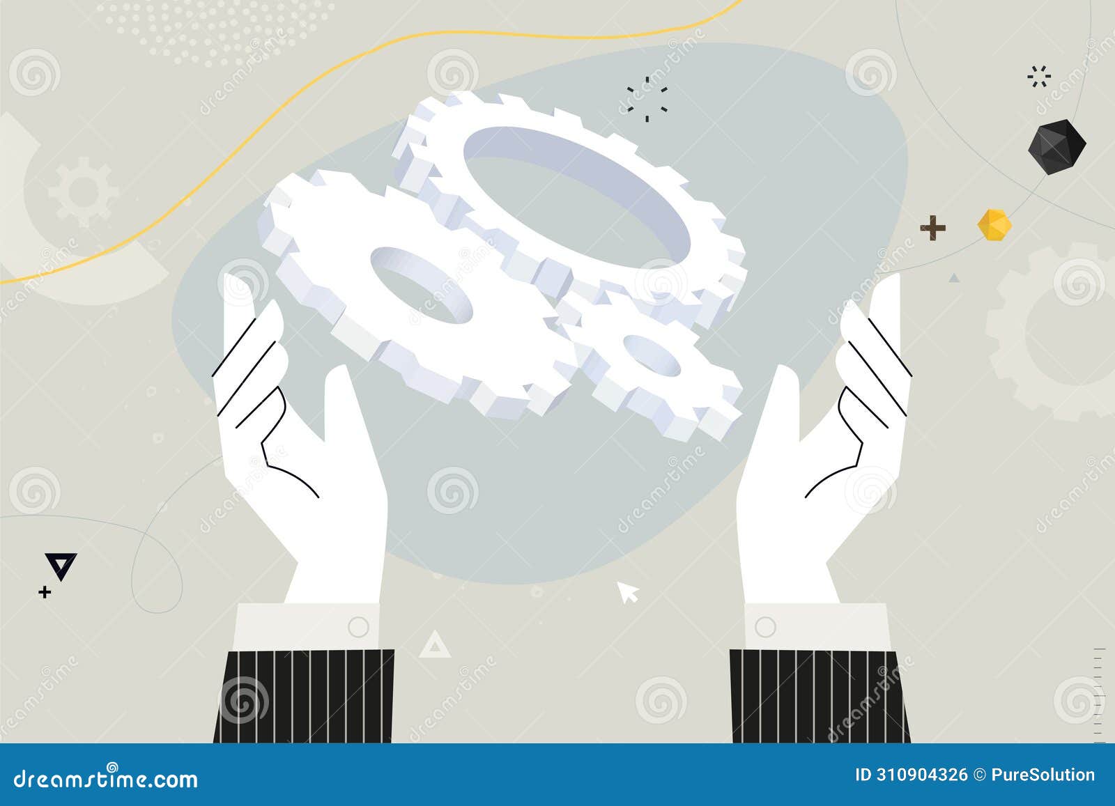 Business Concept Illustration. Vector Illustration of Project ...