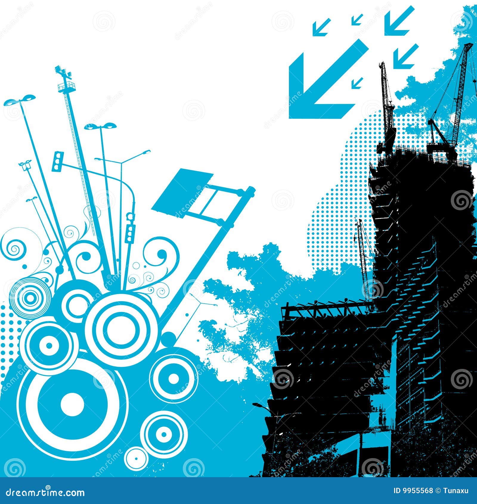 Urban design stock vector. Illustration of metropolis - 9955568