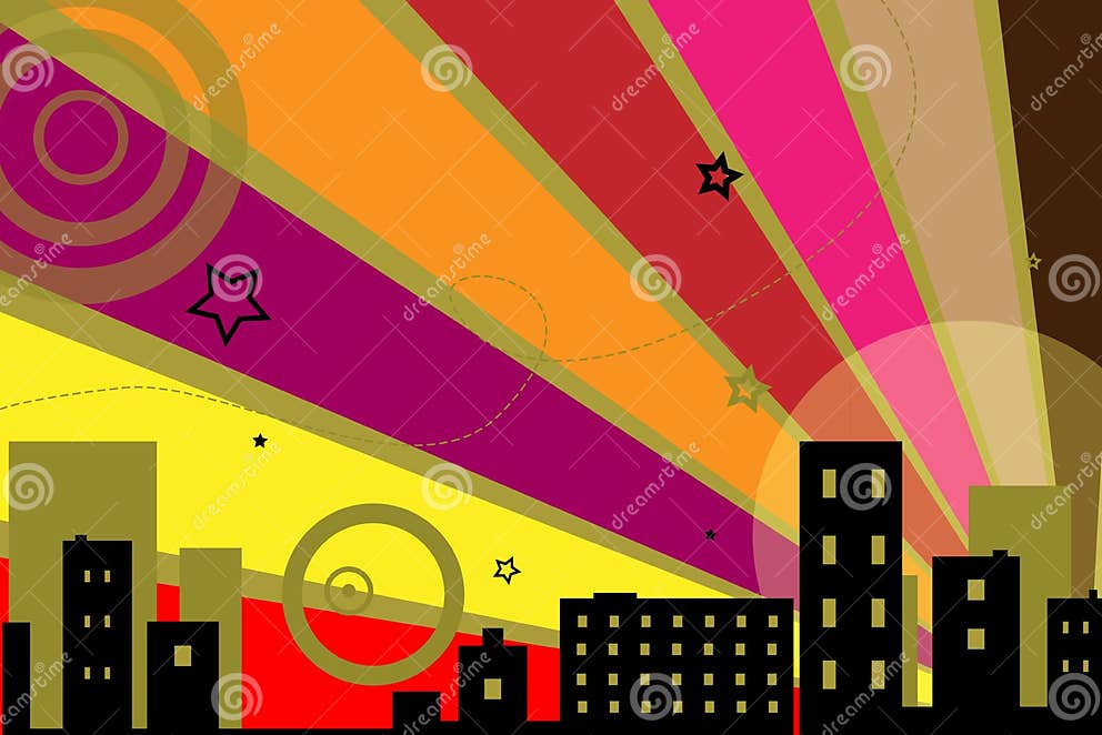 Urban Design Background - Vector Stock Vector - Illustration of light ...