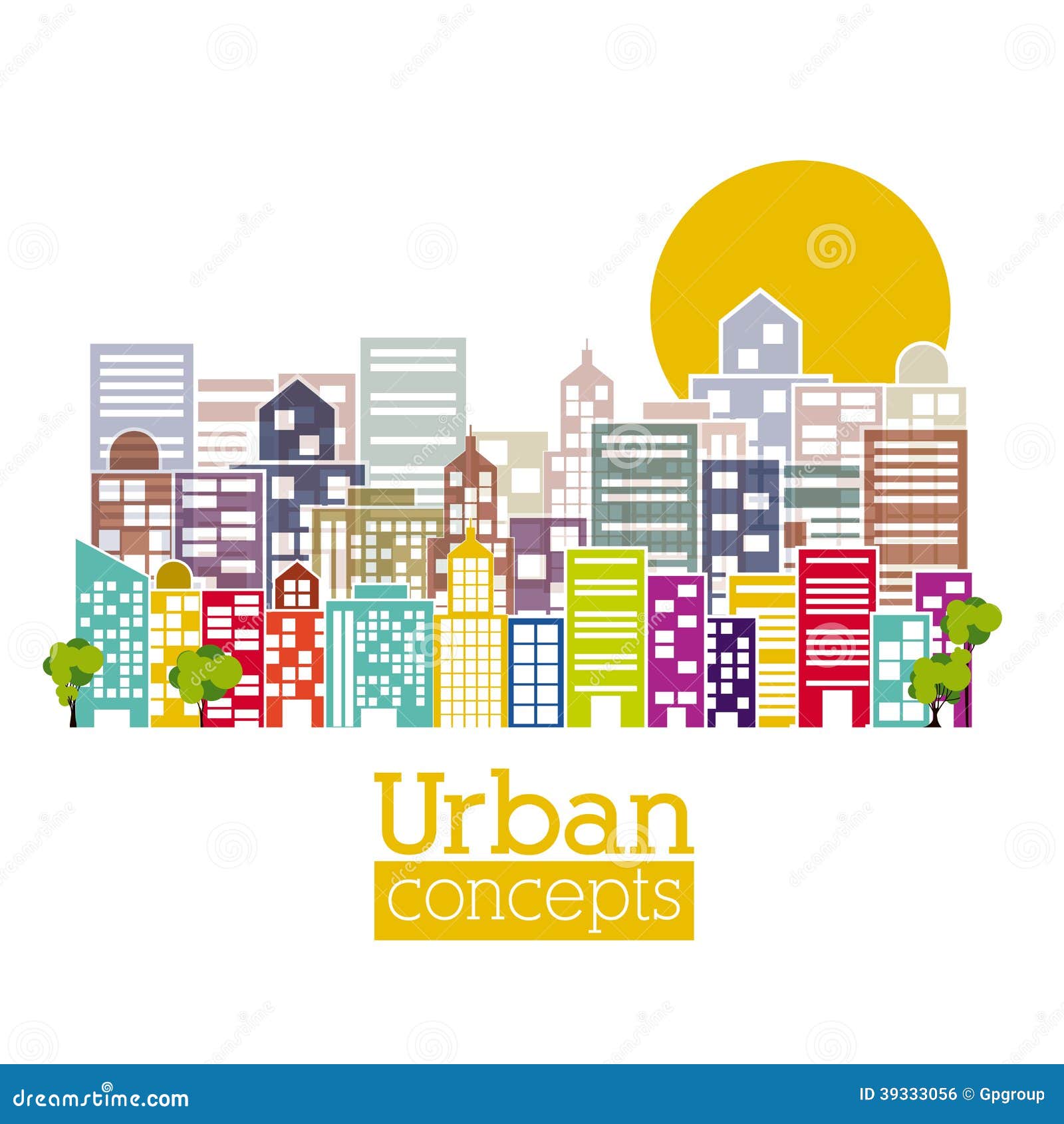 Urban design stock vector. Illustration of enviromental - 39333056
