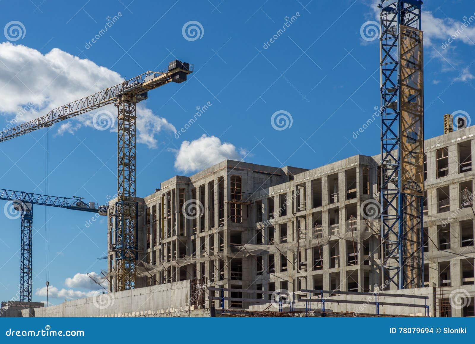 Urban Development and Construction Stock Photo - Image of construction ...