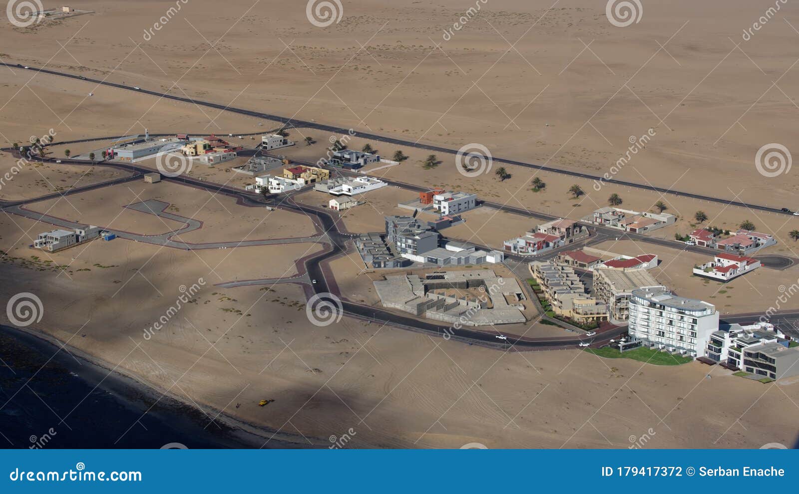 Urban Development on Shores of Swakopmund, Namibia Stock Photo - Image ...