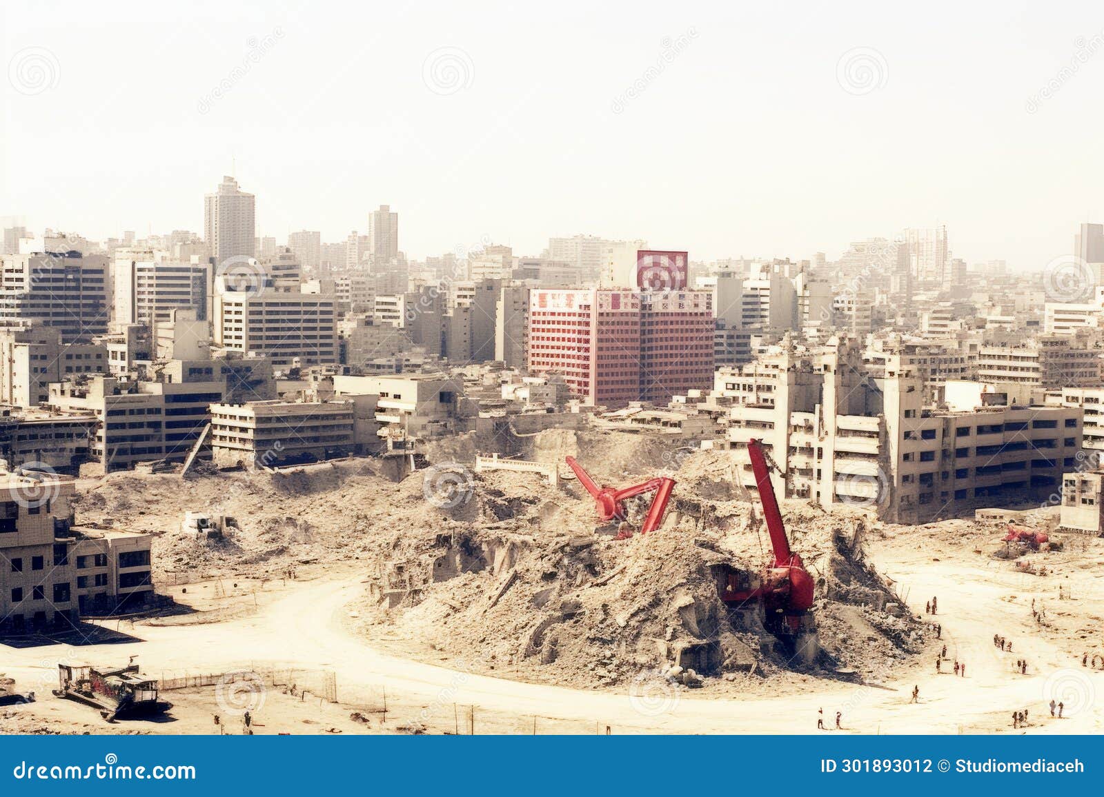 Urban Development the Transformation of a Cityscape Stock Photo - Image ...