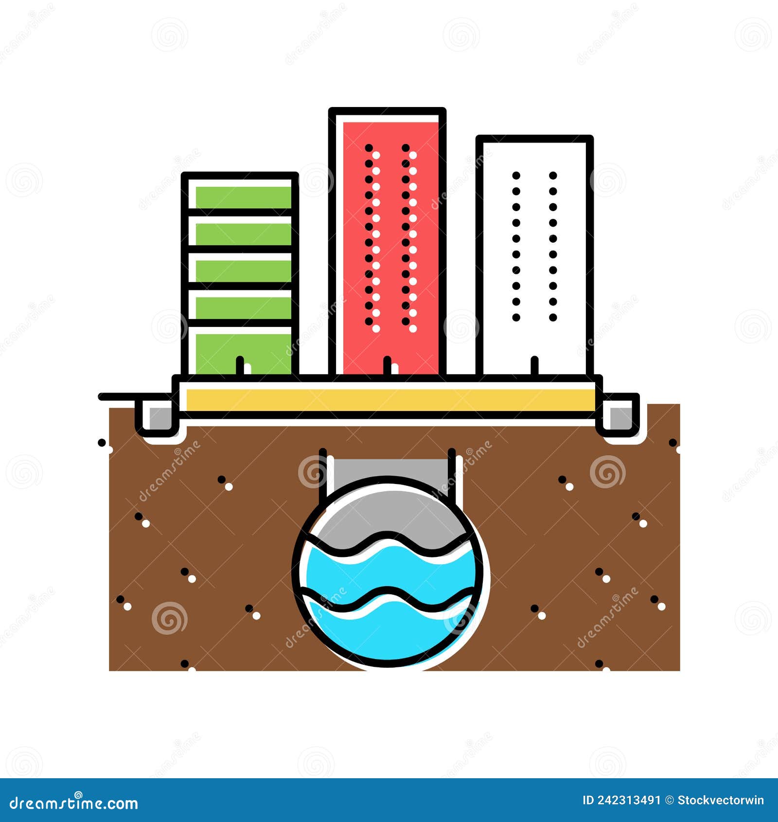 Urban Drainage System Color Icon Vector Illustration Stock Vector ... Urban Drainage System Color Icon Vector Illustration Stock Vector ...