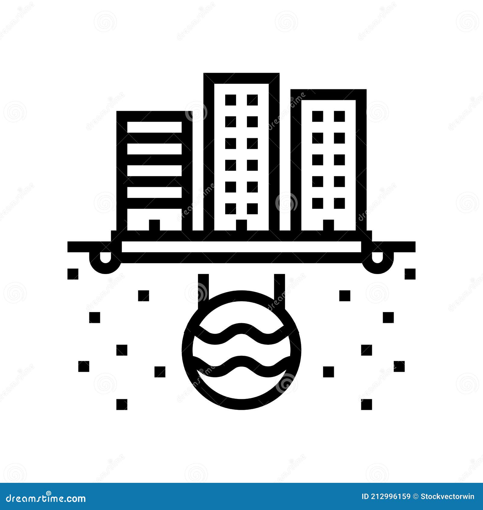 Urban Drainage System Line Icon Vector Illustration Stock Vector ... Urban Drainage System Line Icon Vector Illustration Stock Vector ...
