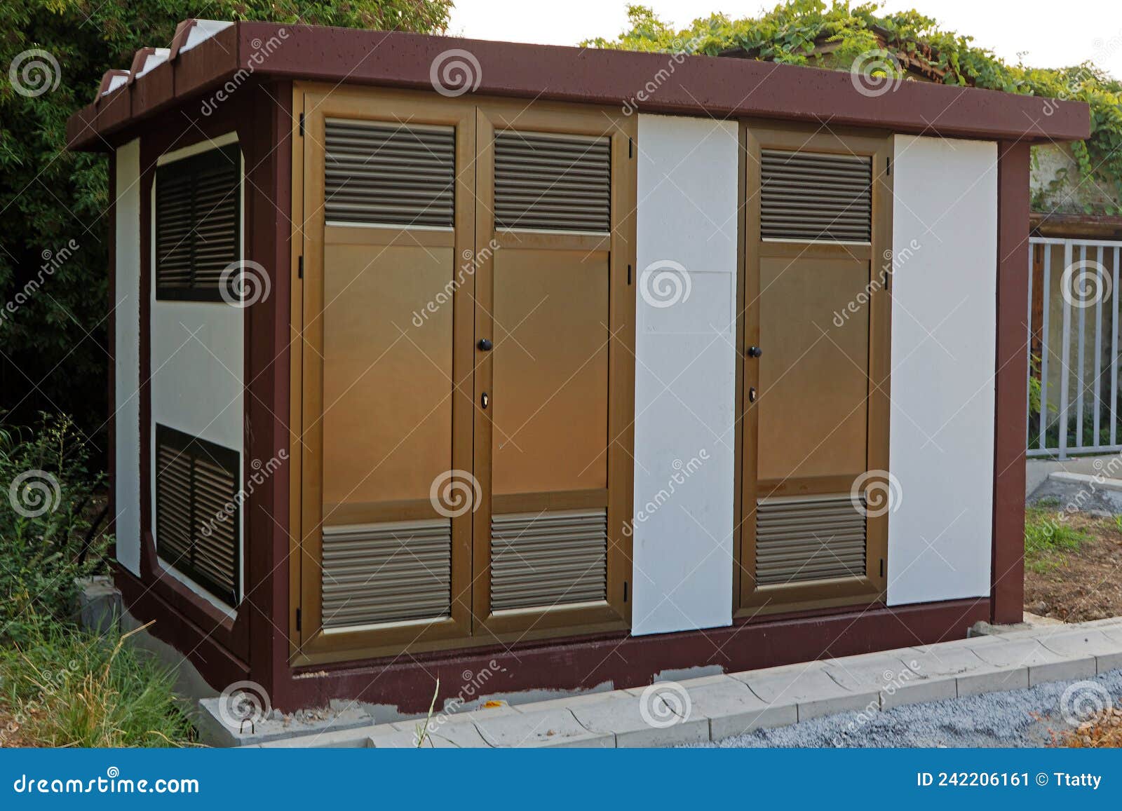 Urban Electrical Substation Utility Stock Image - Image of energy ...