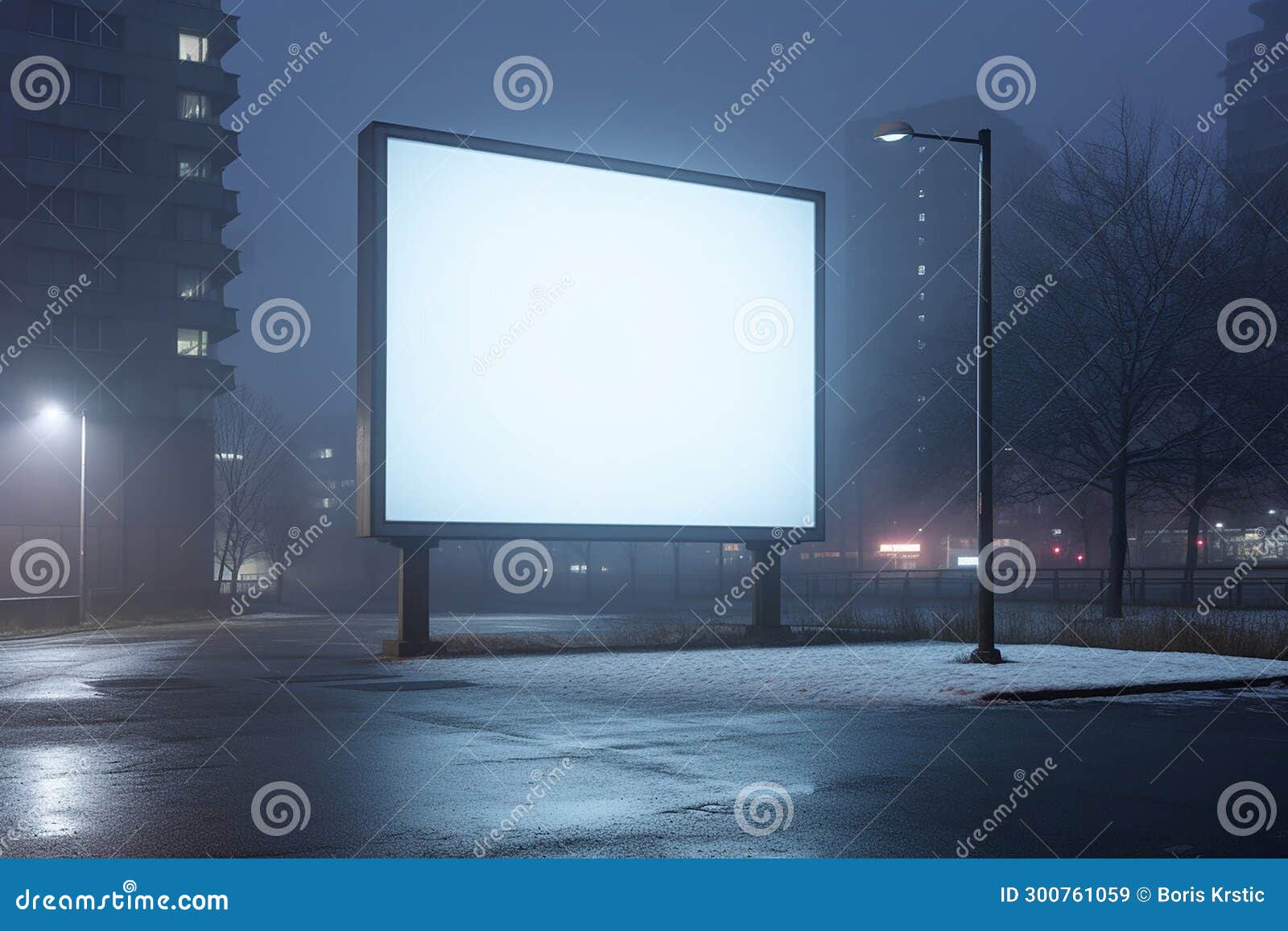 Urban Elegance: White Lightbox Billboards Advertisement in Unique ...