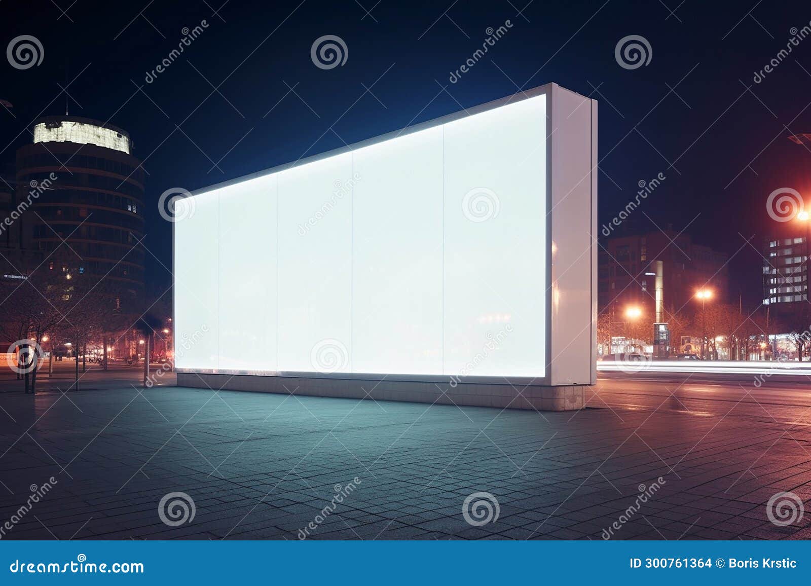 Urban Elegance: White Lightbox Billboards Advertisement in Unique ...