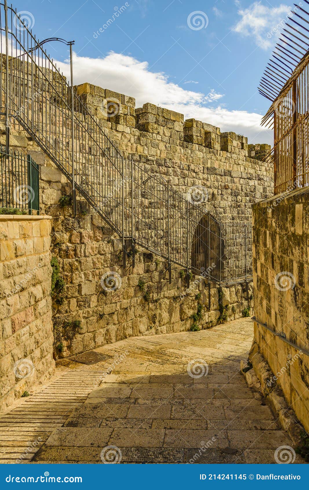 Urban Street, Old Jerusalem City Stock Image - Image of architecture ...