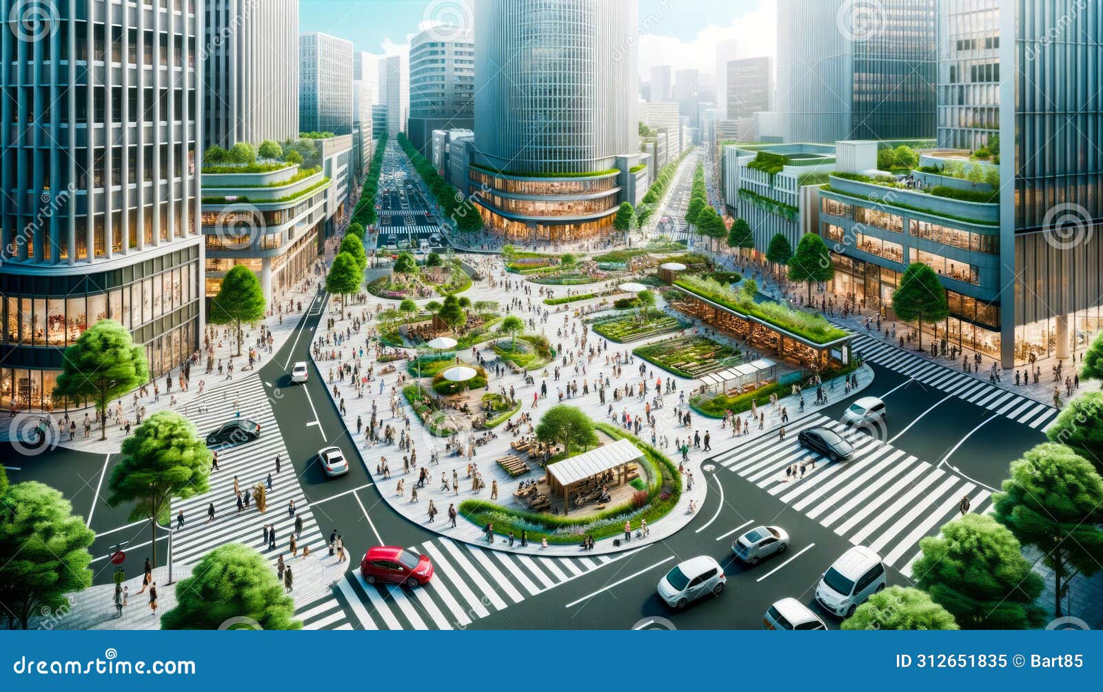 Urban Evolution Bustling Intersection Transforms with Expanded ...