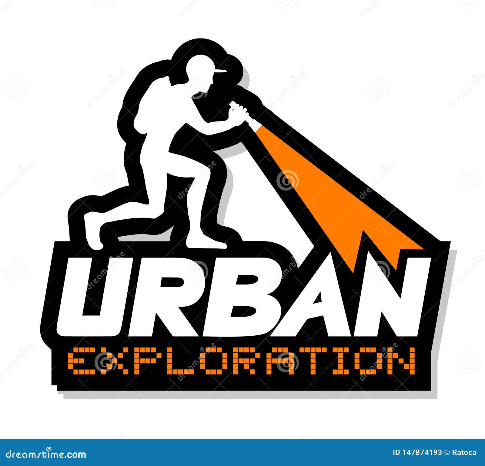 Urban Exploration Illustration Stock Vector - Illustration of ruins ...