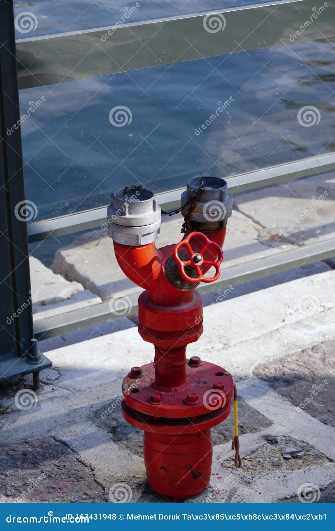 Urban Fire Plug Close Up View Stock Photo - Image of damage, cord ...