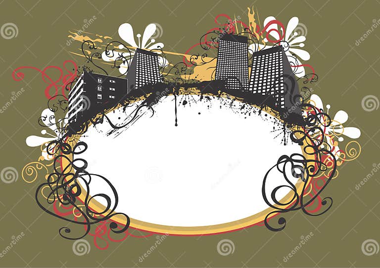 Urban frame stock vector. Illustration of vector, pattern - 3977432