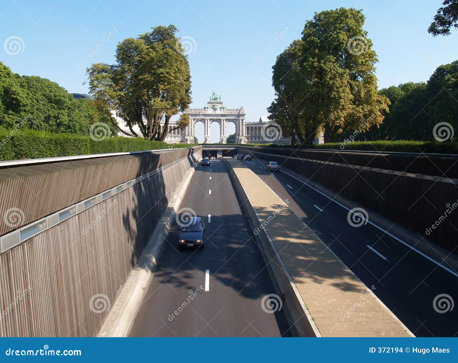 Urban freeway in park stock photo. Image of freeway, memorial - 372194