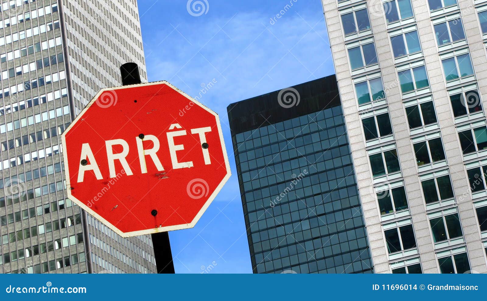 Urban French stop sign stock photo. Image of arret, language - 11696014