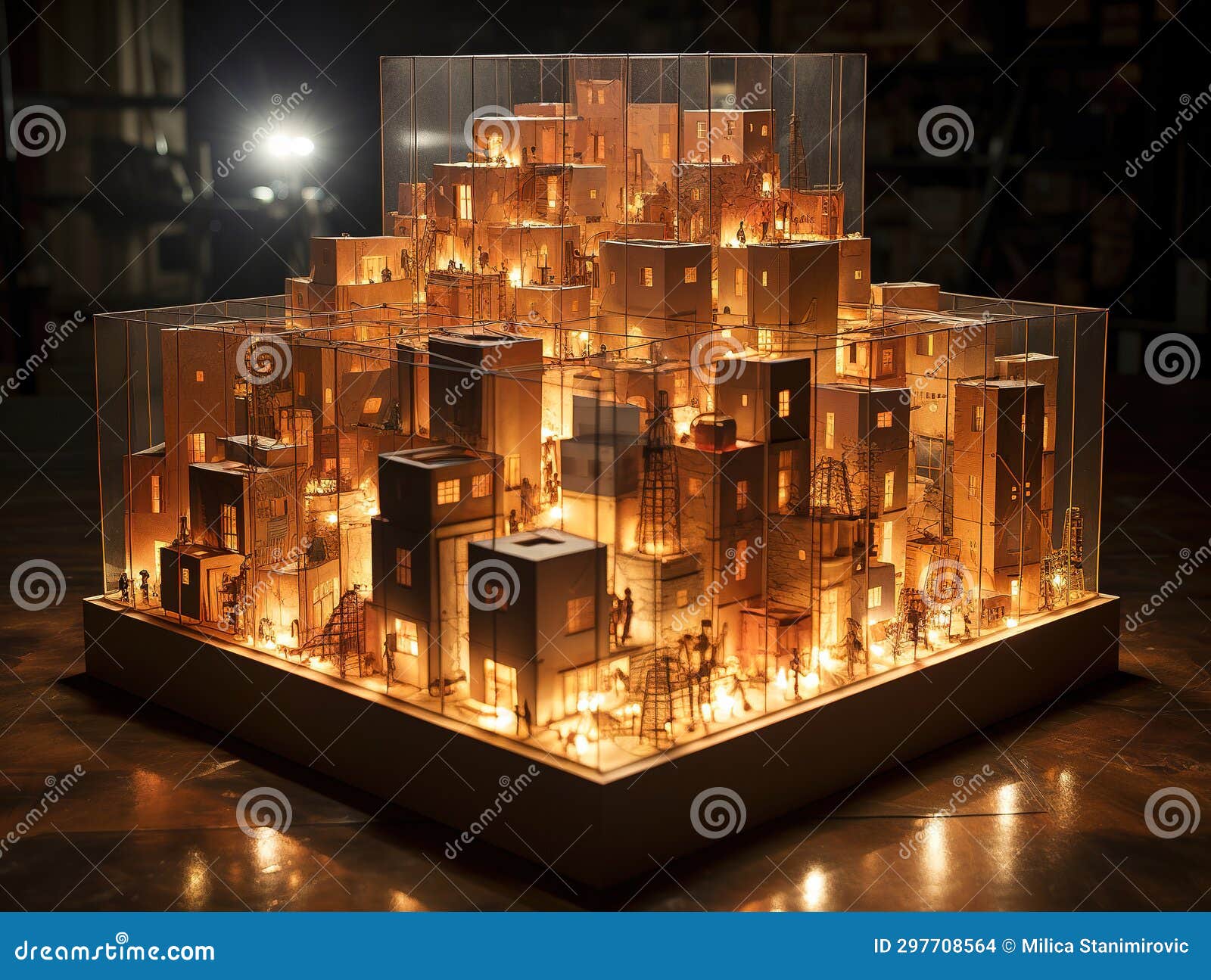 Urban Giants: Towering Box Structures Beneath the City Stock ...