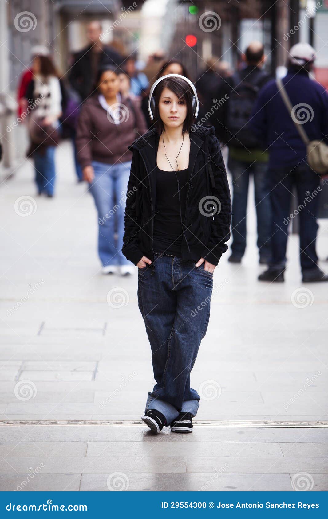 Urban girl portrait stock photo. Image of front, adult - 29554300
