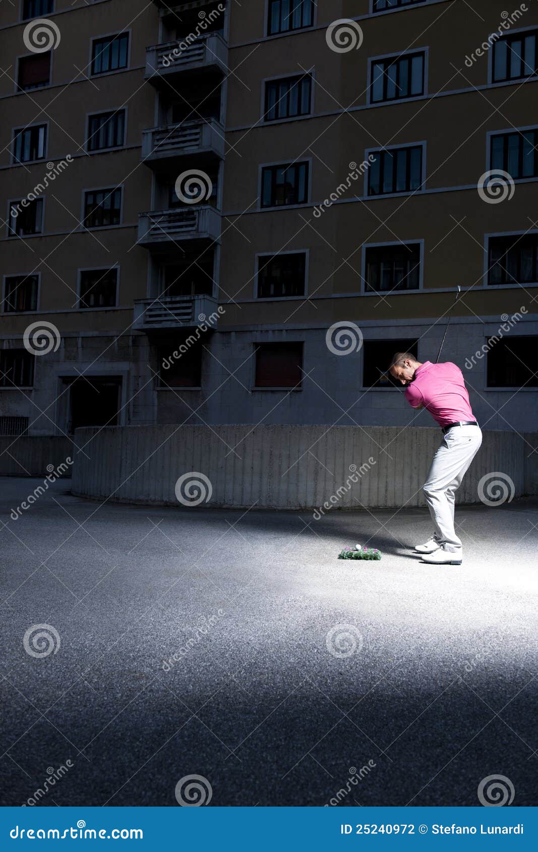 Urban golf stock photo. Image of playing, playingm, outdoors - 25240972