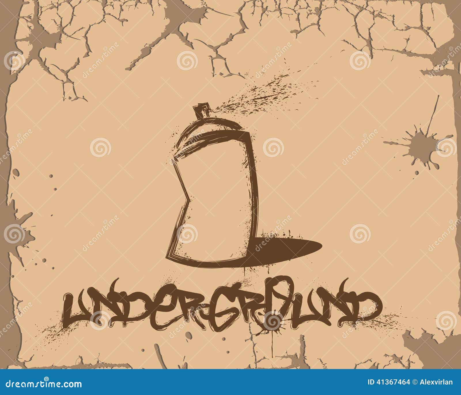 Underground Graffiti Lettering Vector Art | CartoonDealer.com #187835691