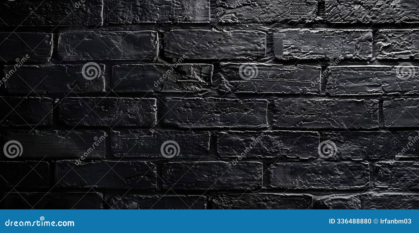 Urban Grit. Black Brick Wall Background Concept Stock Illustration ...