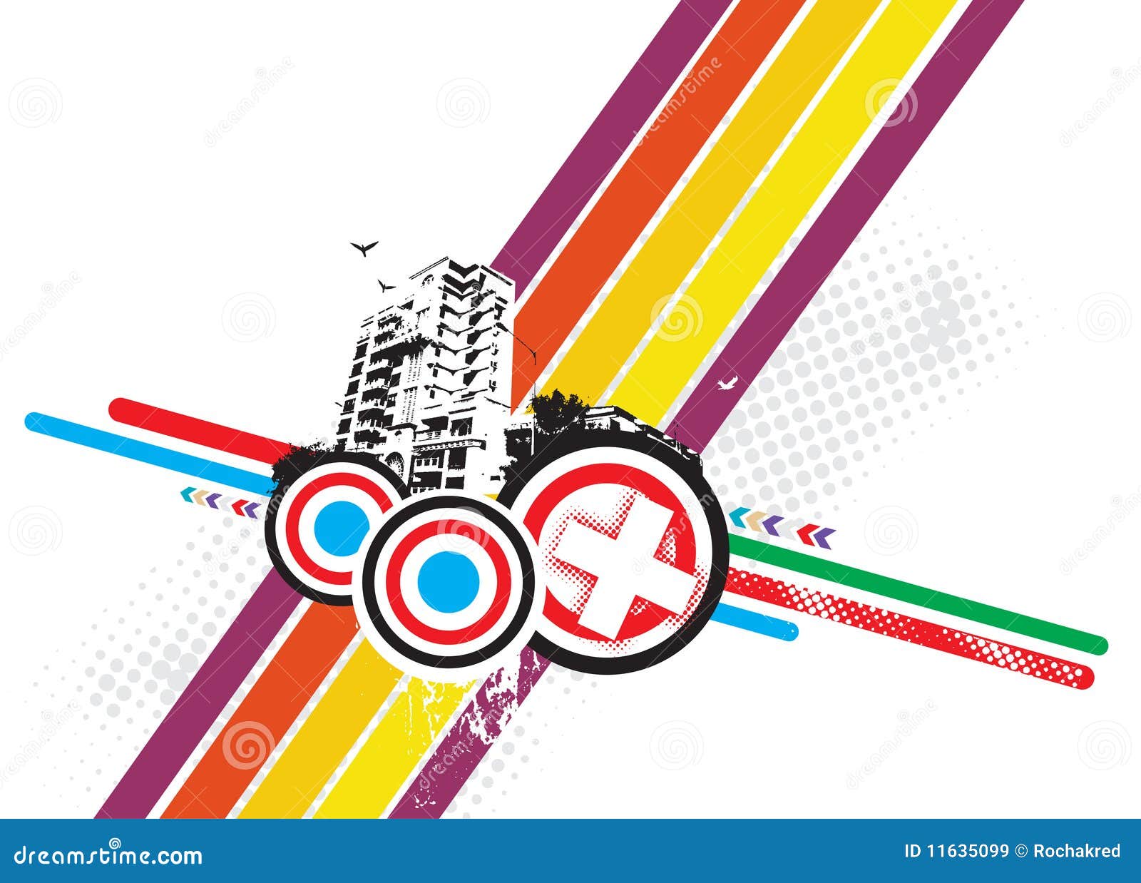 Urban grunge city stock vector. Illustration of abstract - 11635099