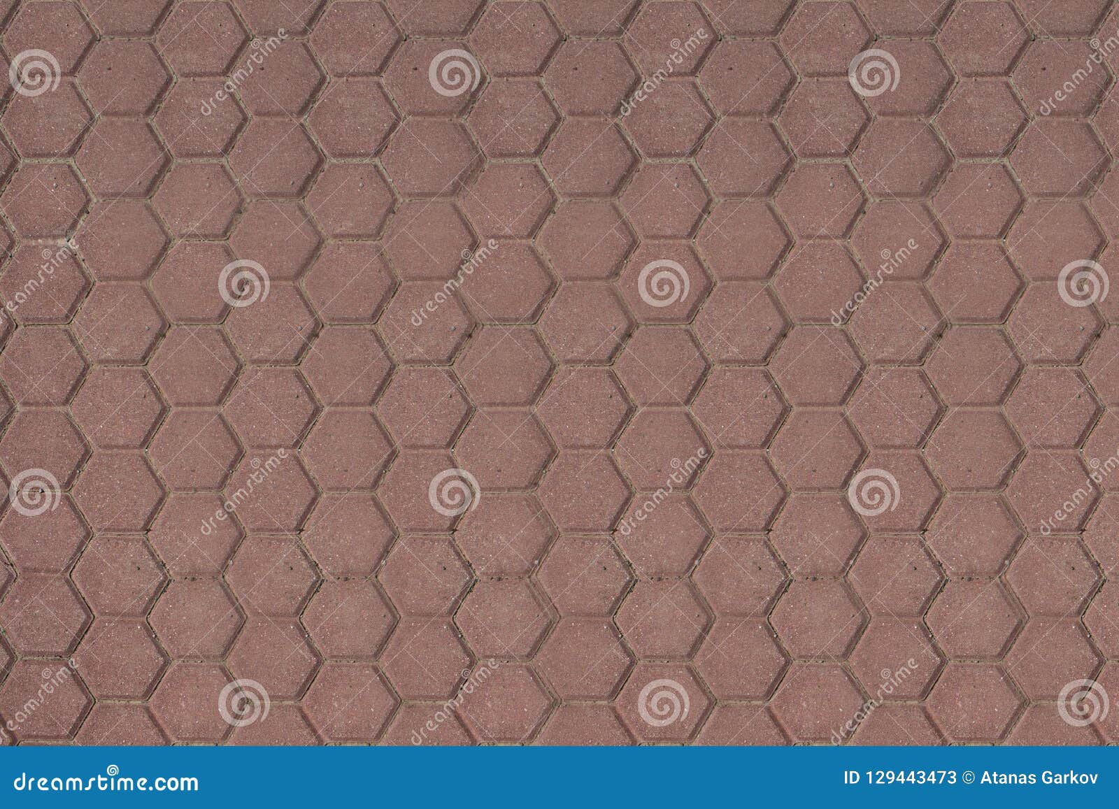 Urban Hexagon, Reddish Floor Plates Pattern. Stock Image - Image of ...
