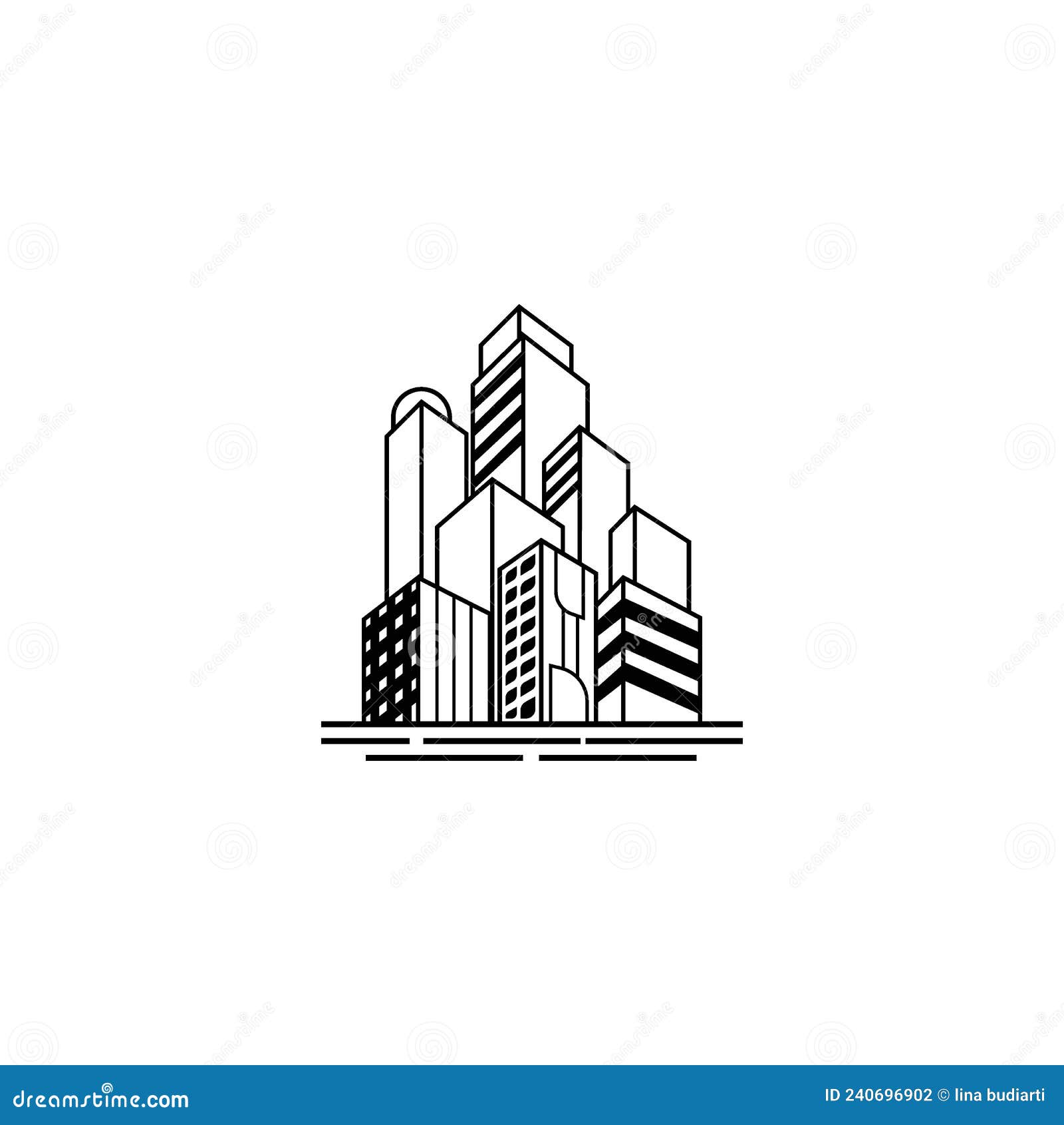 Urban icon stock vector. Illustration of business, logo - 240696902