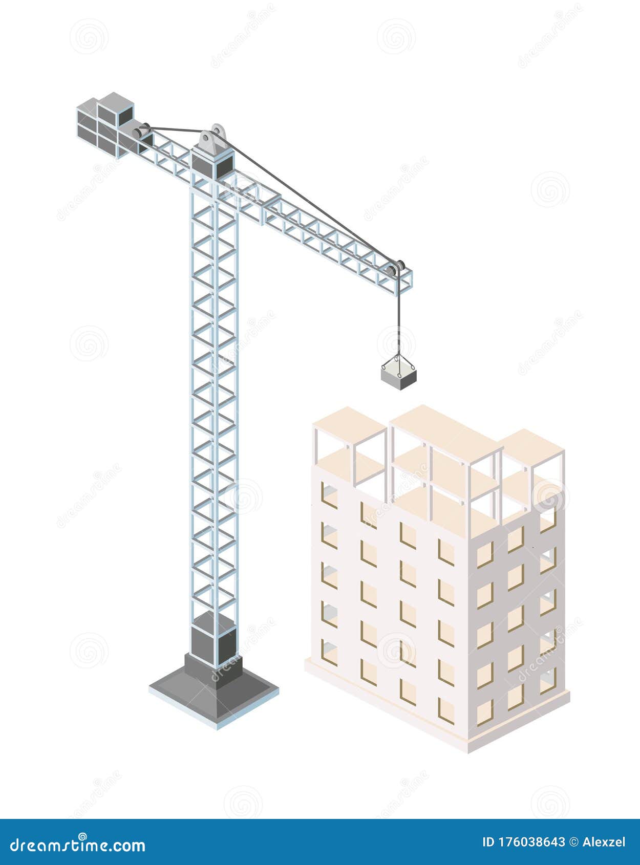Urban Industrial Isometric 3d Architectural Flat Plan Stock Vector ...