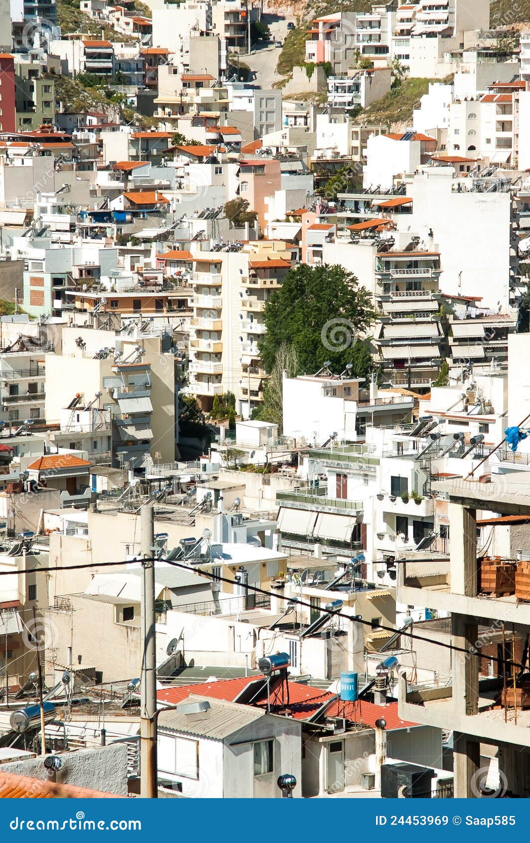 Urban Landscape, Athens, Greece Stock Image - Image of building ...
