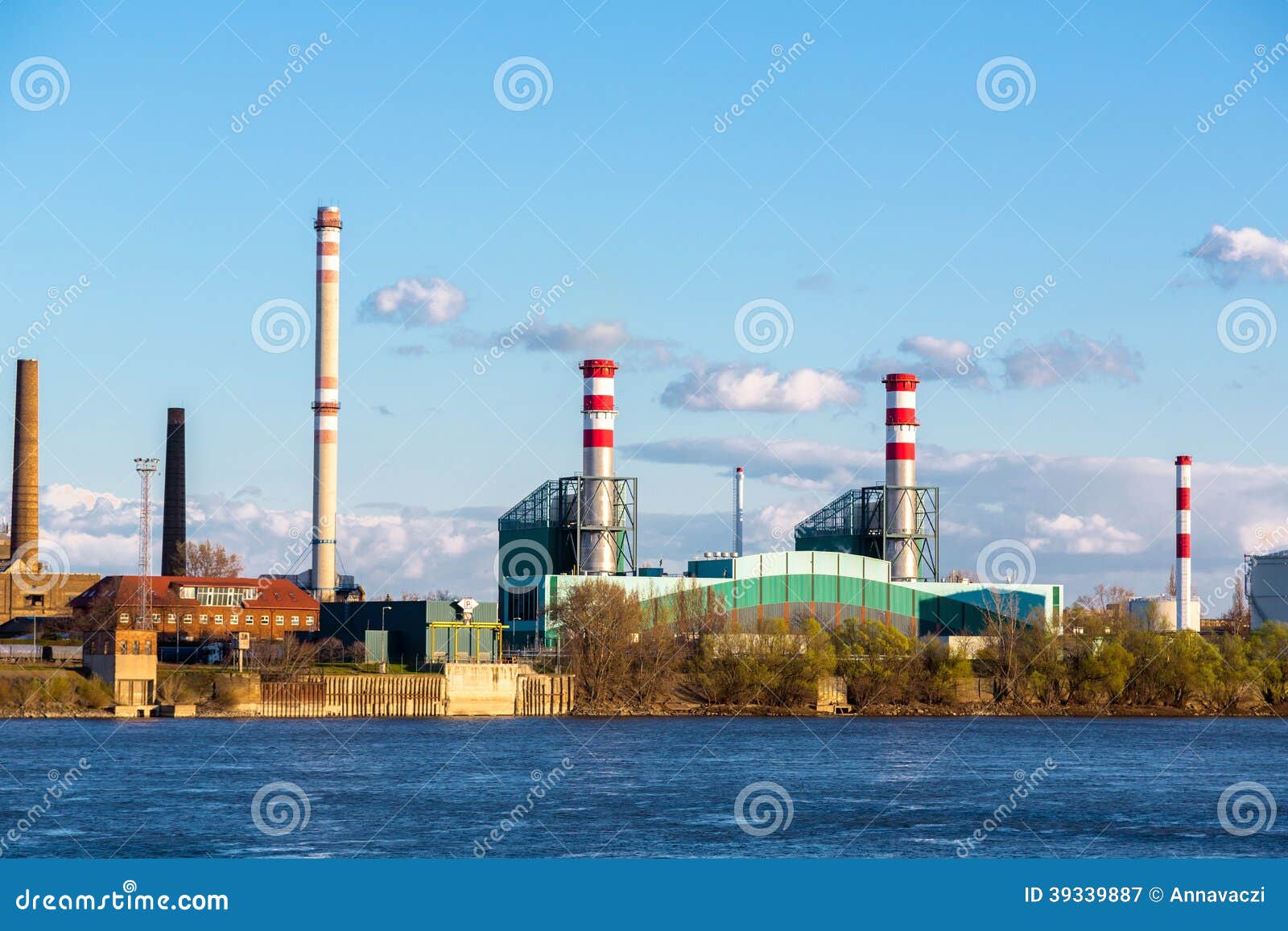 Urban Landscape with Factory Stock Image - Image of smoke, equipment ...