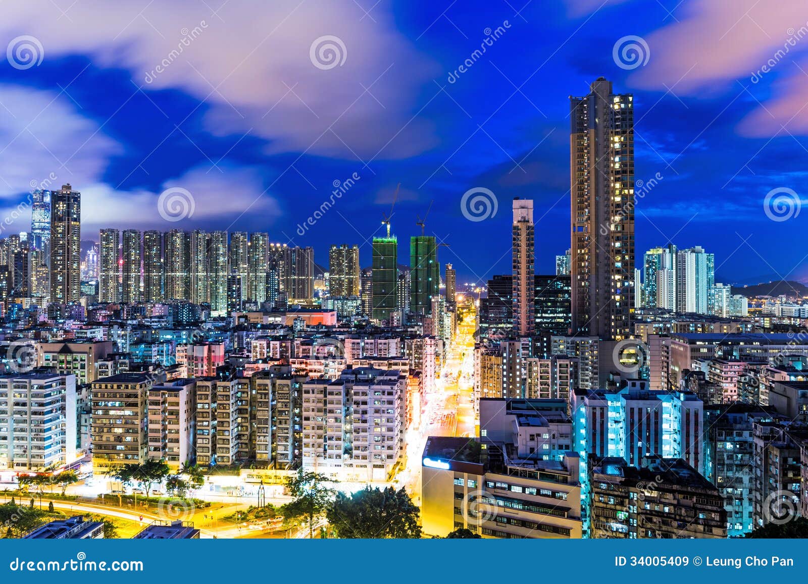 Urban Landscape in Hong Kong Stock Image - Image of populated, district ...