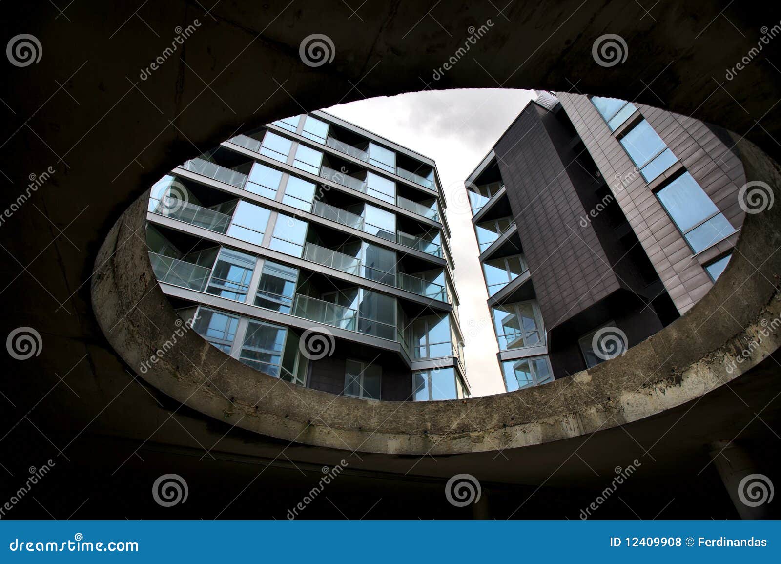 Urban Landscape from Low Point of View Stock Photo - Image of ...